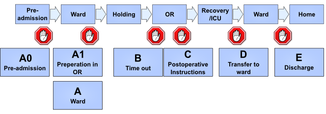 Structure of SURPASS checklist in relation to the surgical pathway ...